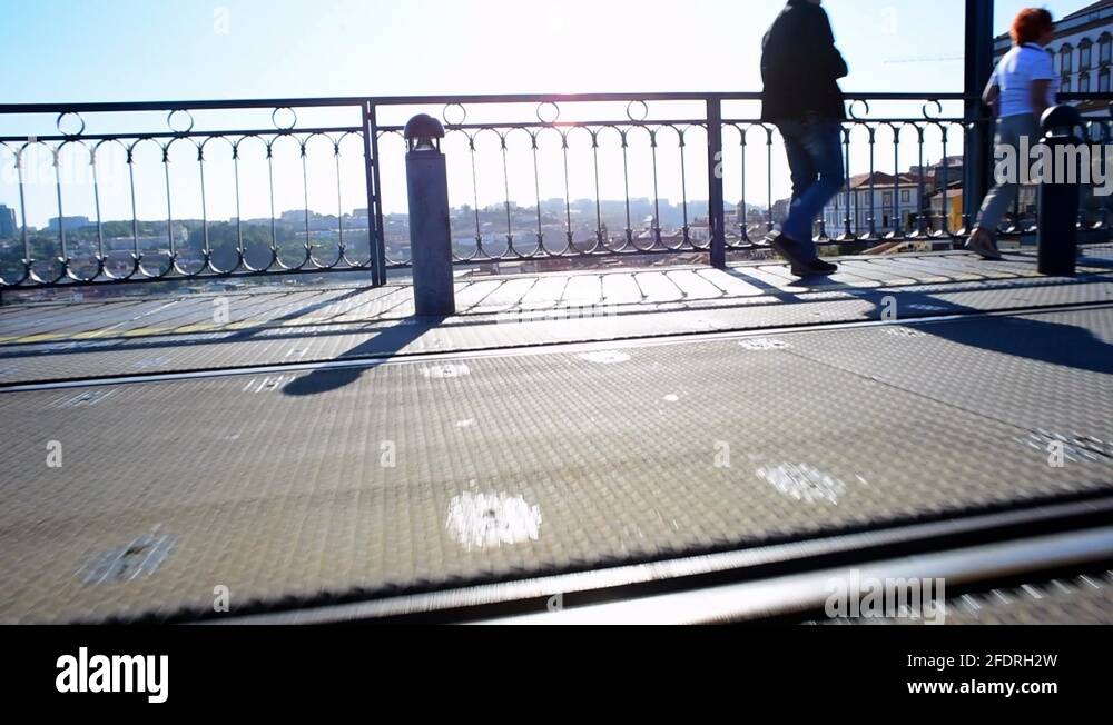 People bridge over river sky architecture Stock Videos & Footage - HD ...