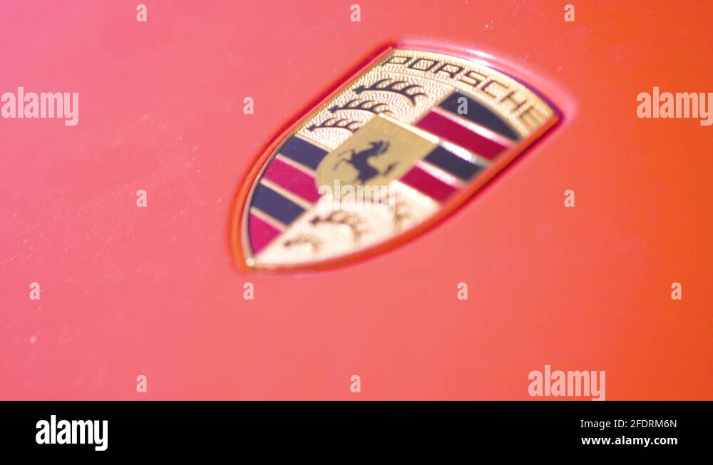 Porsche logo emblem Stock Videos & Footage - HD and 4K Video Clips - Alamy