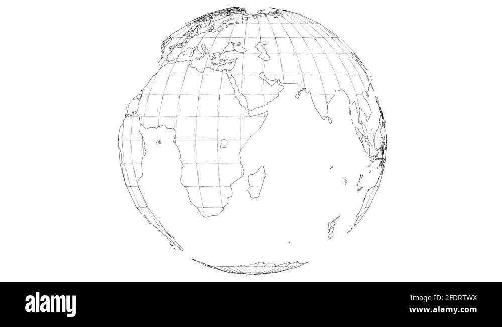 Wire frame earth map Stock Videos & Footage - HD and 4K Video Clips - Alamy