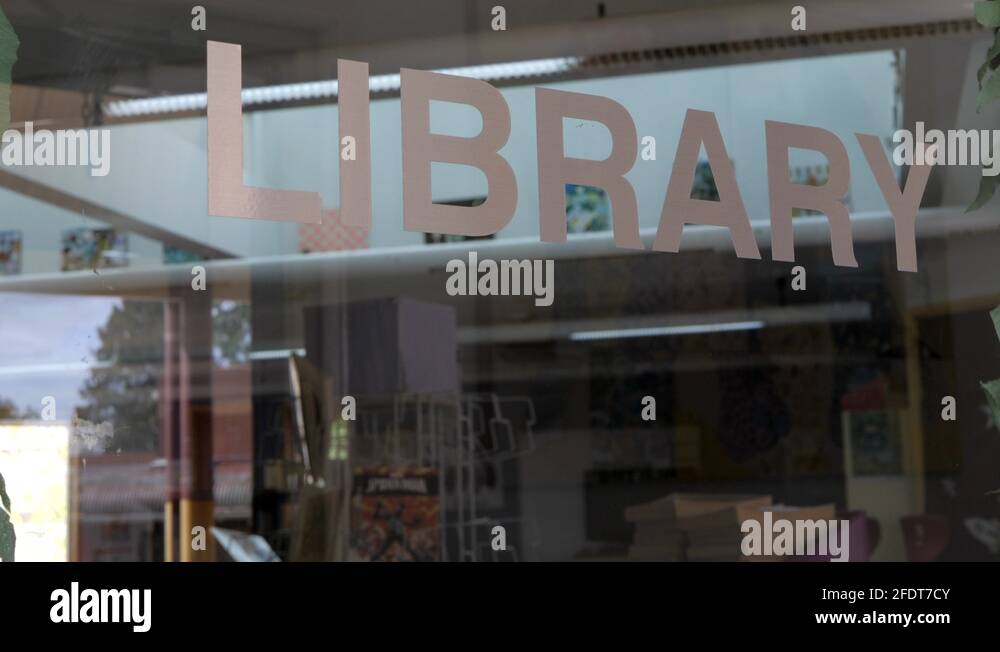 Primary School Library Door Entrance, TILT UP Stock Video Footage - Alamy