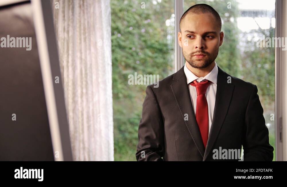 Man adjusting tie profile Stock Videos & Footage - HD and 4K Video ...