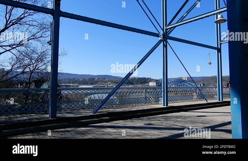 Blue foot bridge Stock Videos & Footage - HD and 4K Video Clips - Alamy
