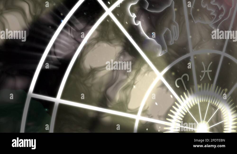 Taurus zodiac sign. 4K animation of the Taurus symbol and star sign ...