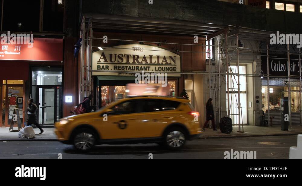 Front of the Australian Restaurant shot from the far side of west 38th ...