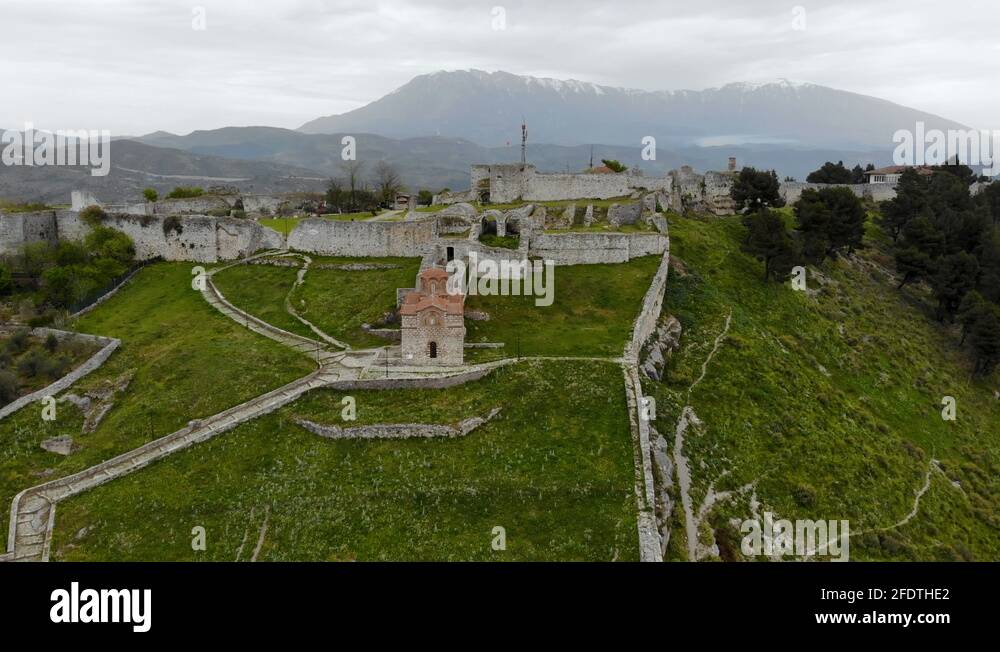 Ancient church inside Berat Castle in Albania, with Byzantine ...