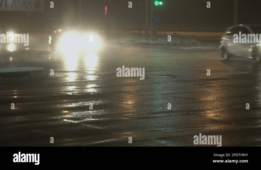 Car lights night crossroad Stock Videos & Footage - HD and 4K Video ...