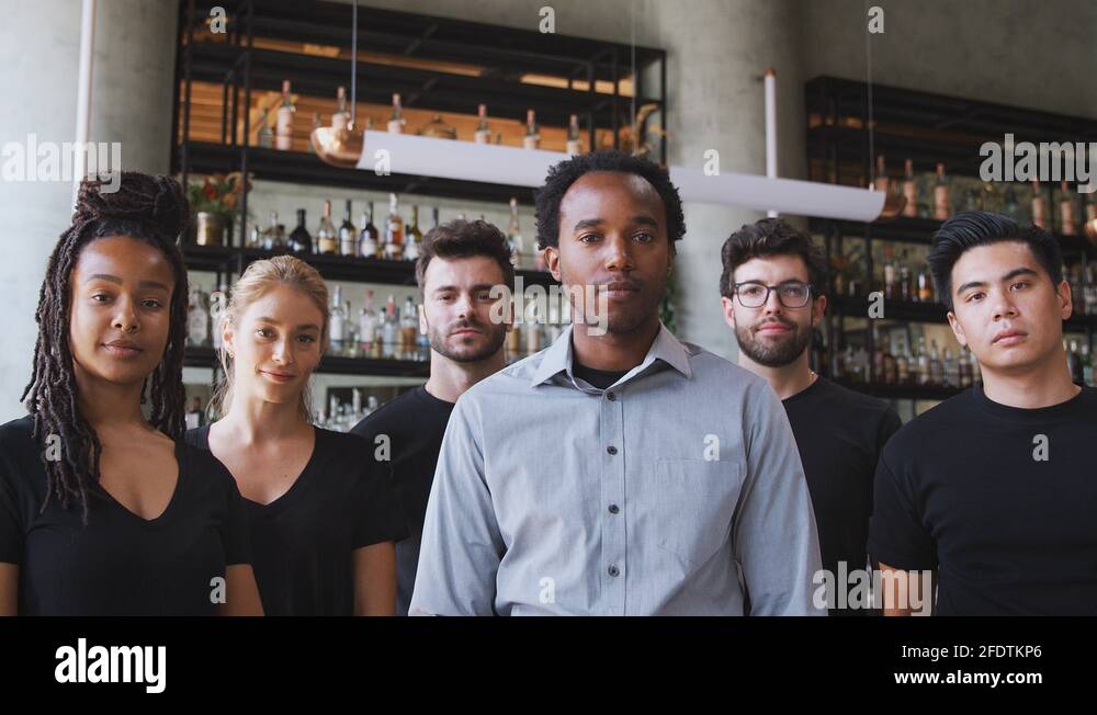 Portrait restaurant staff bar Stock Videos & Footage - HD and 4K Video ...