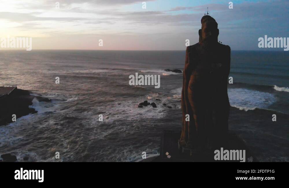 Thiruvalluvar Statue or the Valluvar Statue is located atop a small ...