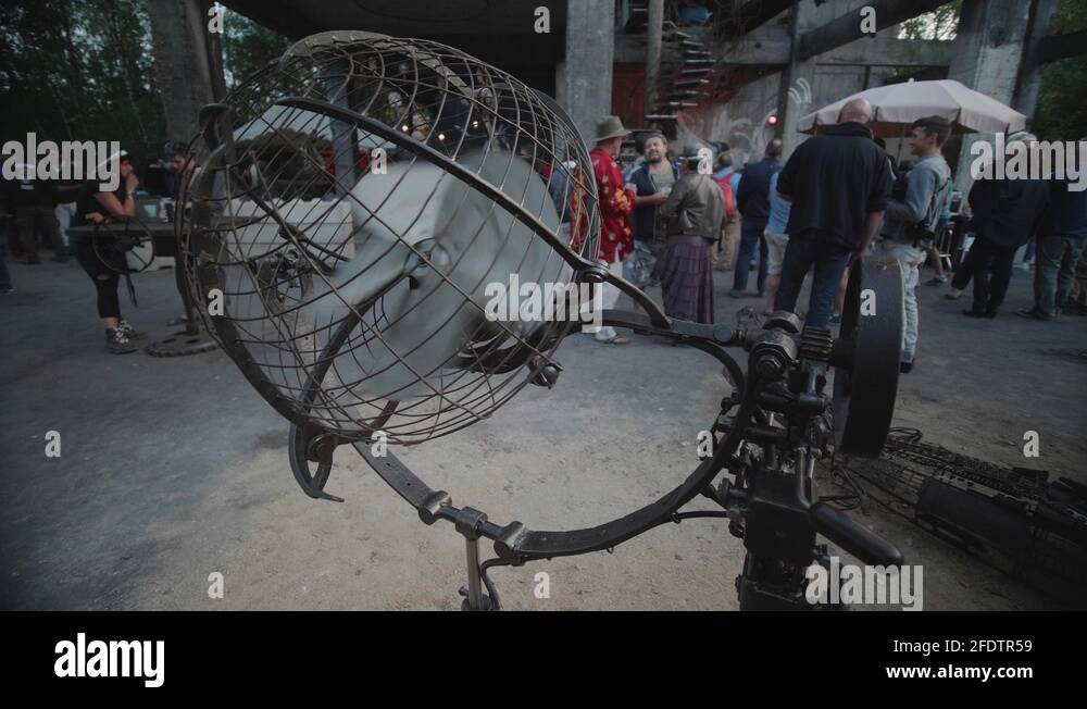 Abstract Mechanical Fan Art Installation At The Black Earth Park In ...