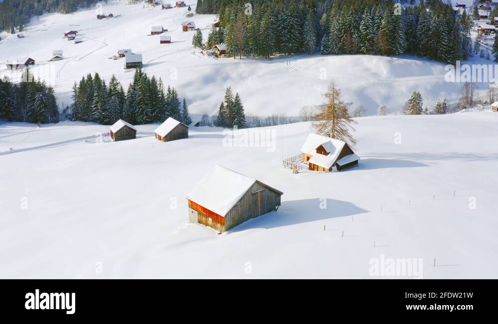 Winter snow swiss chalets Stock Videos & Footage - HD and 4K Video ...