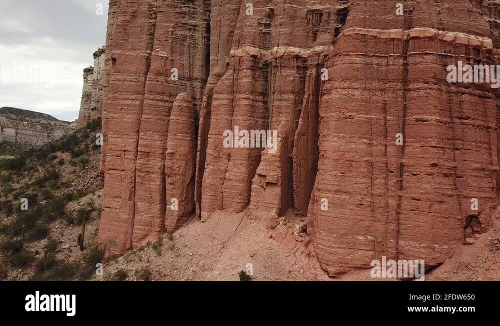 Talampaya National Park Ecoregion, Argentina. Cinematic Aerial View or ...