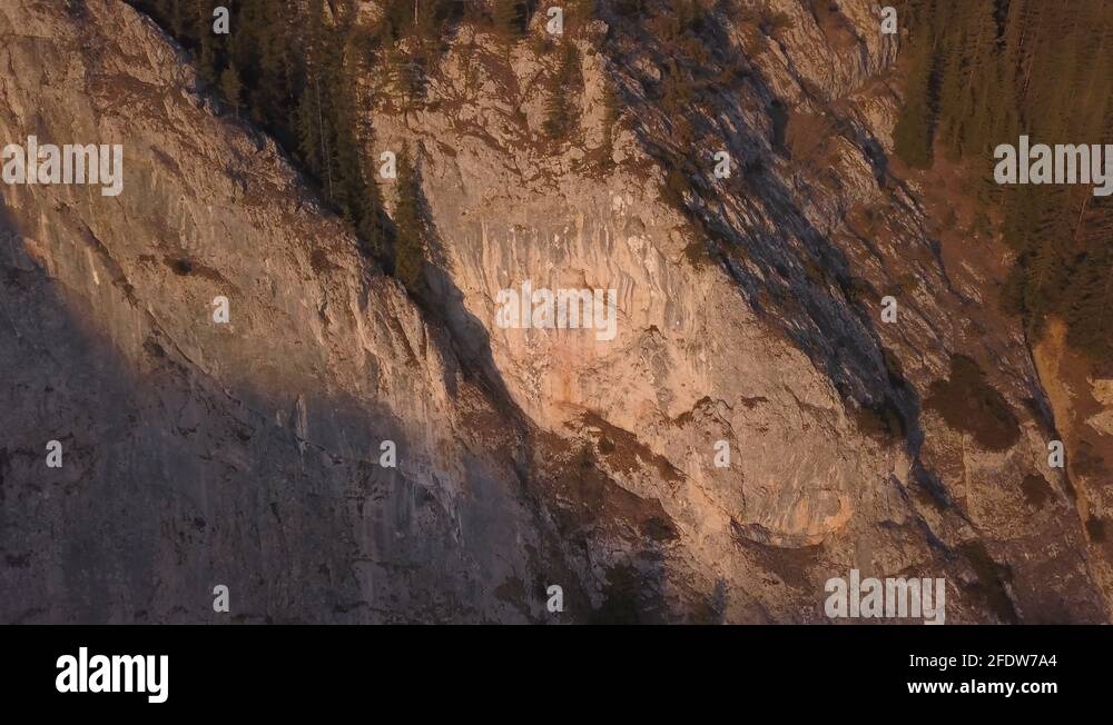 Steep rugged draw on side of mountain in Romania on portion of Via ...