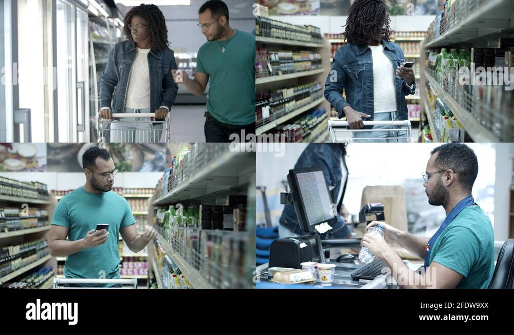 Grocery store cashier african Stock Videos & Footage - HD and 4K Video ...