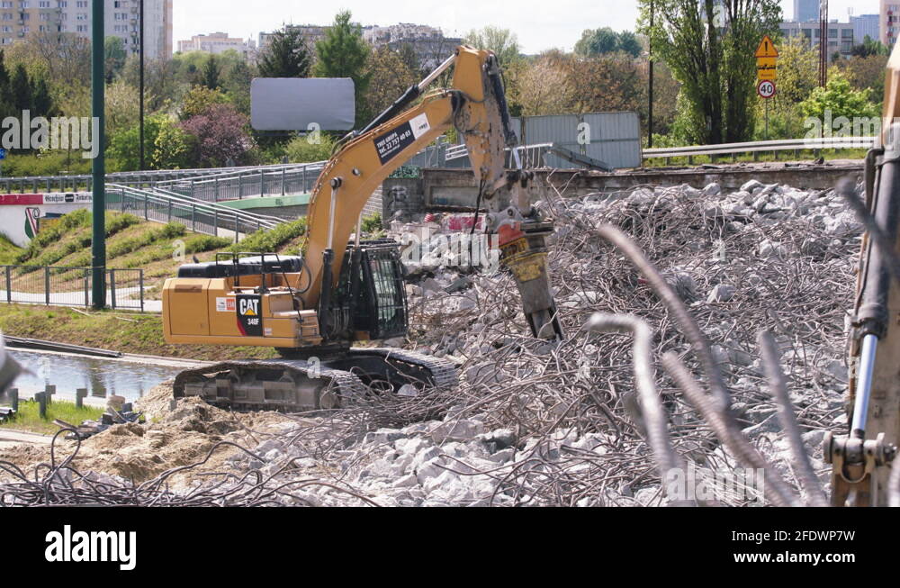 Road demolition rubble Stock Videos & Footage - HD and 4K Video Clips ...