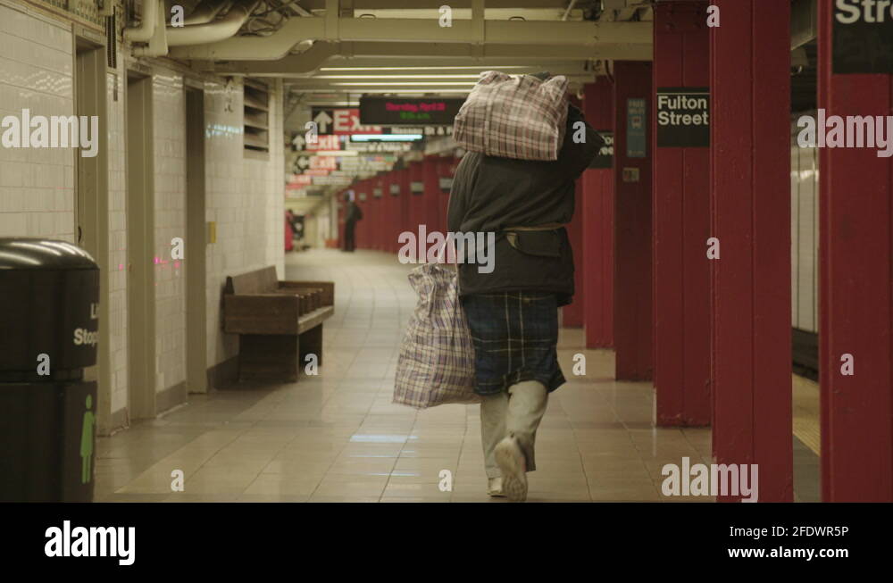 Homeless man sleeping in subway Stock Videos & Footage - HD and 4K ...
