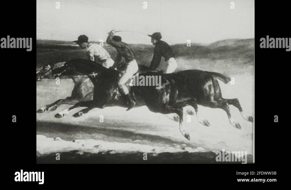 Three horses racing at a race track Stock Videos & Footage - HD and 4K ...