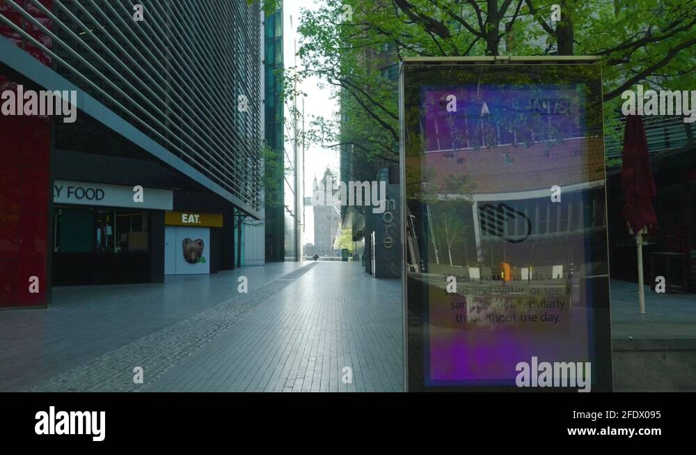 Public useful ad campaign displayed next to Tower Bridge, warnings and ...