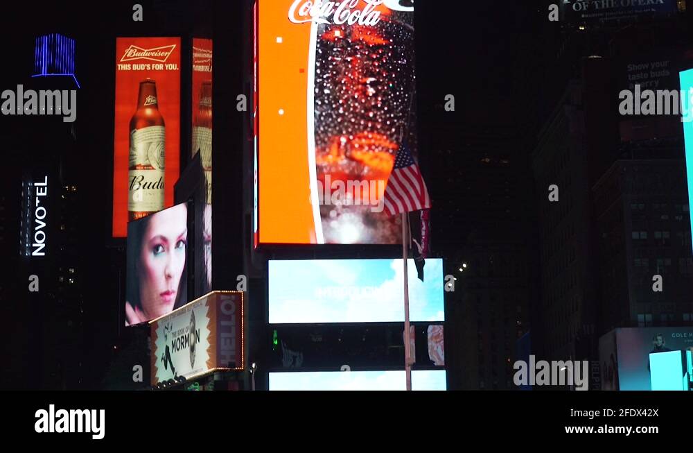 Coca cola billboard in times square Stock Videos & Footage - HD and 4K ...