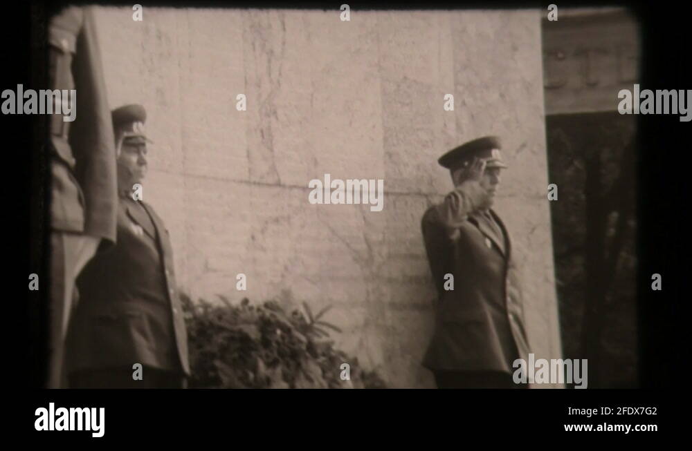 Soviet Soldiers Saluting, USSR Russia Military Army Power Stock Video ...