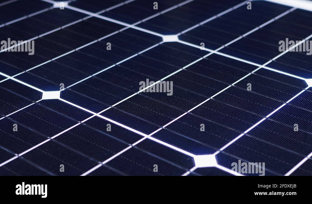 Solar Panel Rotate. Monocrystalline Solar Battery. Solar Energy ...