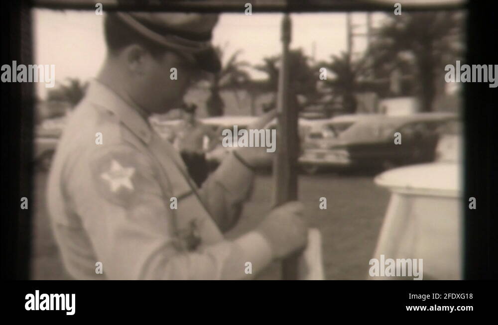 Police Office Loads Rifle Gun During Civil Rights Movement Stock Video ...