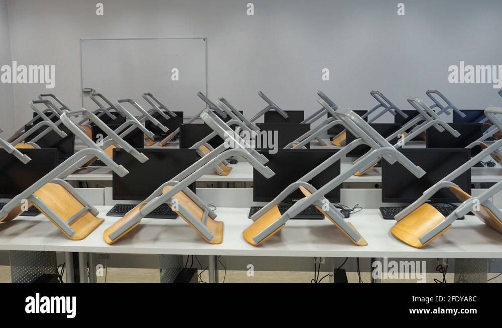 Empty classroom and computer Stock Videos & Footage - HD and 4K Video ...