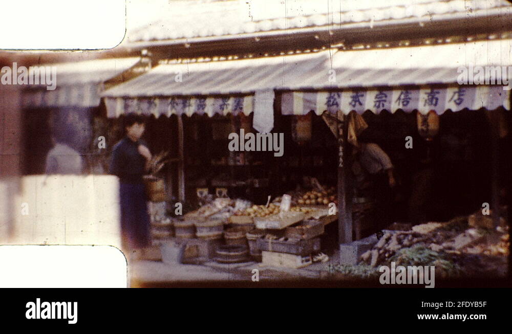 1950s Street Scenes US Occupied Japan Post WW2 Vintage Film Home Movie ...