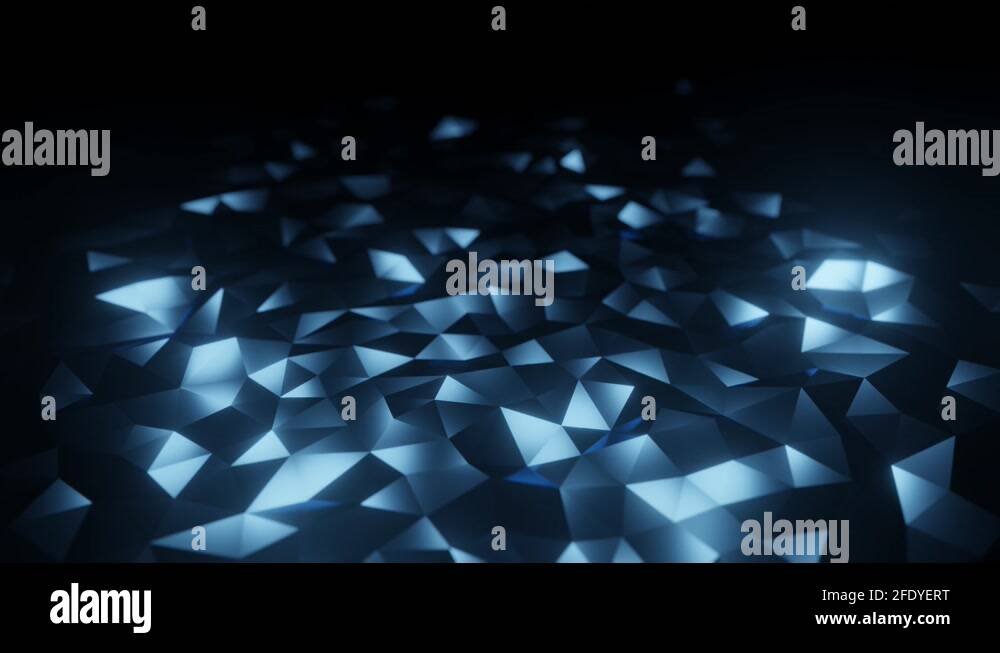 Seamless looping crystal horizon. Abstract blue background. Modern ...