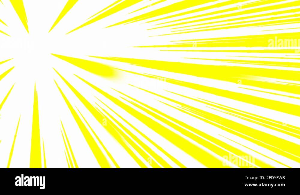 Anime Background High Impact Radial Patterns Loop Yellow Stock Video ...