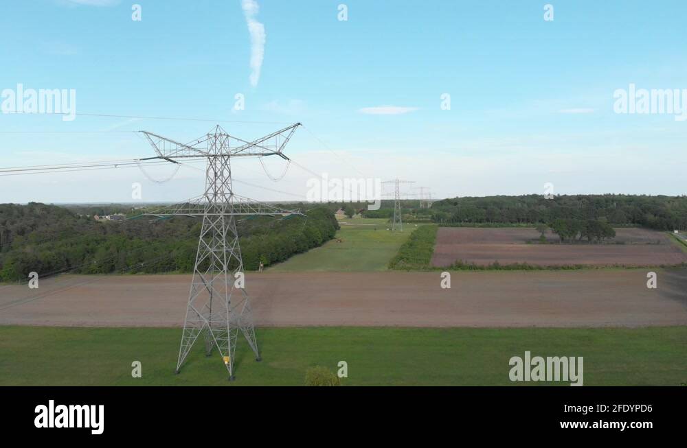 National grid electricity pylon construction Stock Videos & Footage ...