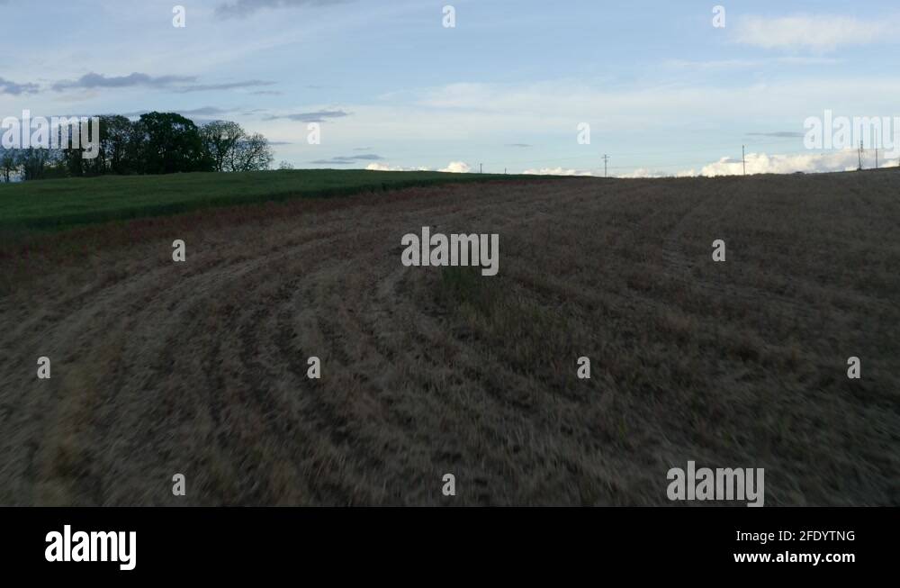 Farm with Rows of Plastic covering growing crops Aerial 4K Stock Video ...