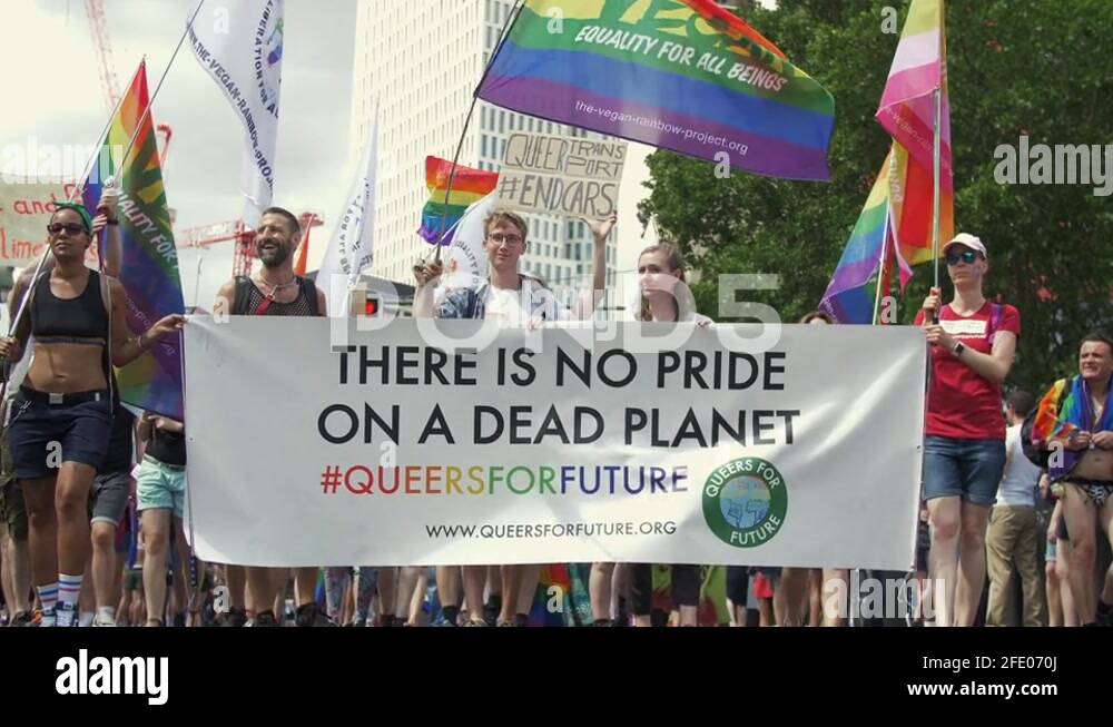 CSD Berlin Pride Celebration. There is no Pride on Dead Planet Flag ...