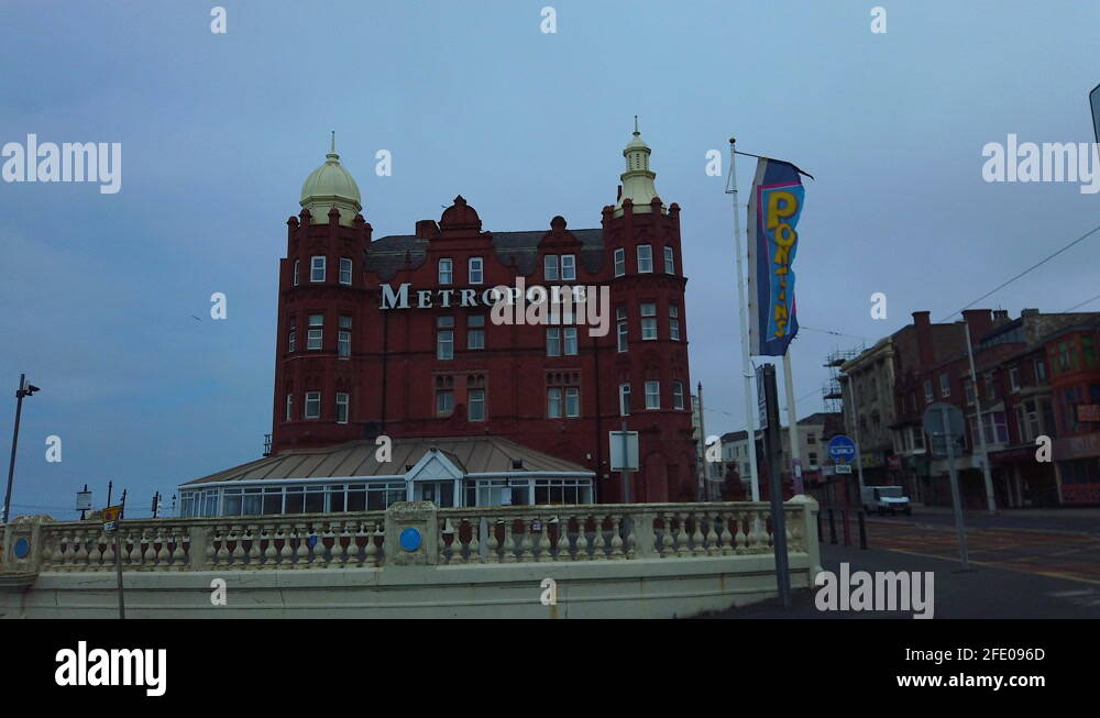 Blackpool Promenade metropole hotel Stock Video Footage - Alamy