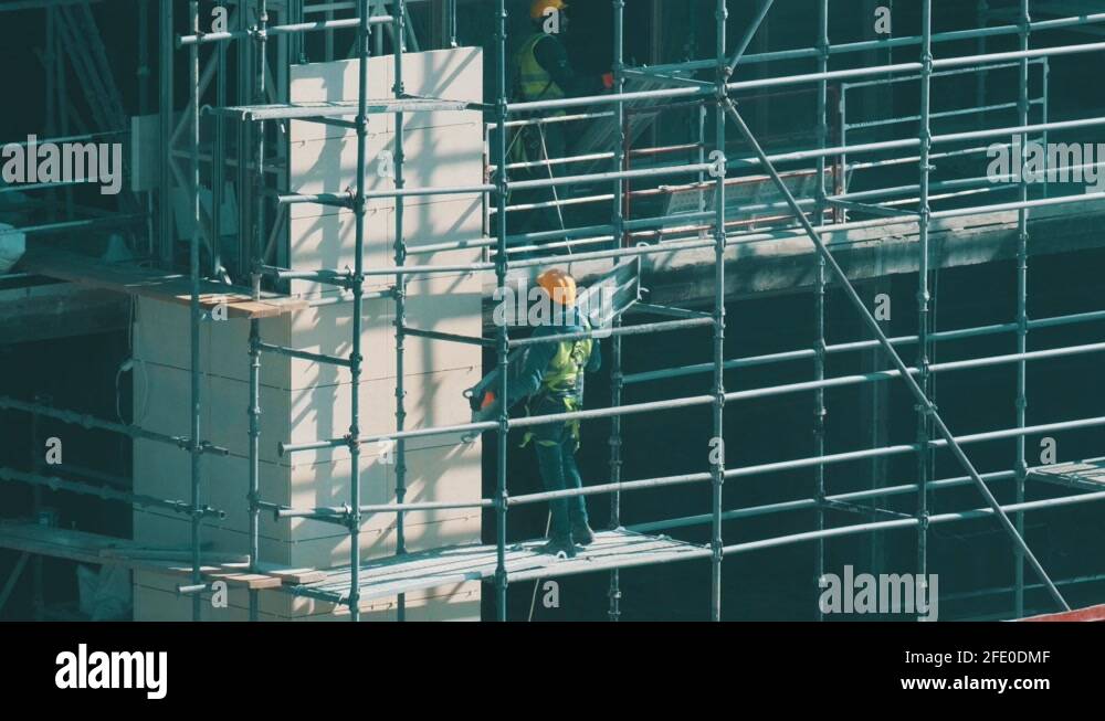 Worker placing scaffolding Stock Videos & Footage - HD and 4K Video ...