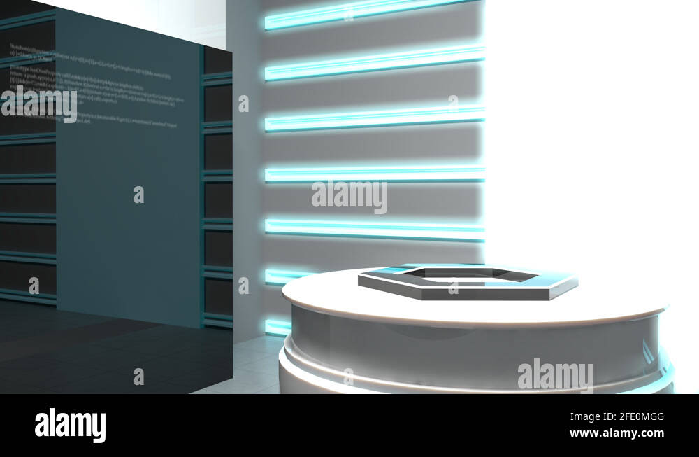 3D render - a modern laboratory in a futuristic world Stock Video ...