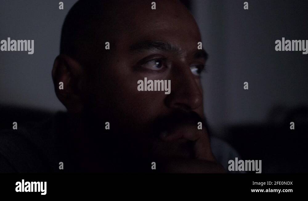 Man Watching Tv Alone In Dark Stock Videos And Footage Hd And 4k Video