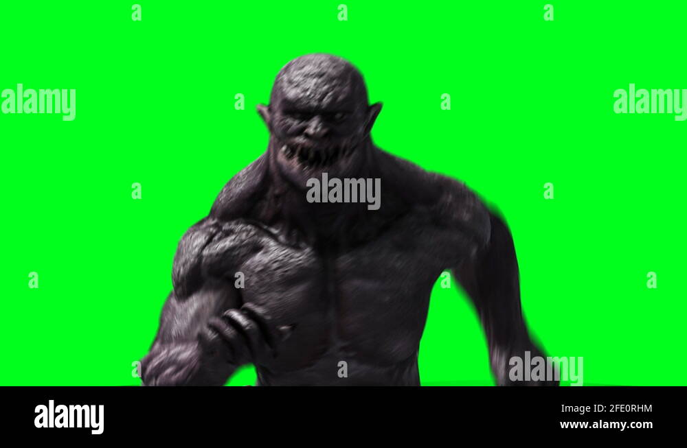 Scary monster animation. Phisical, motion, blur. Realistic 4k animation ...