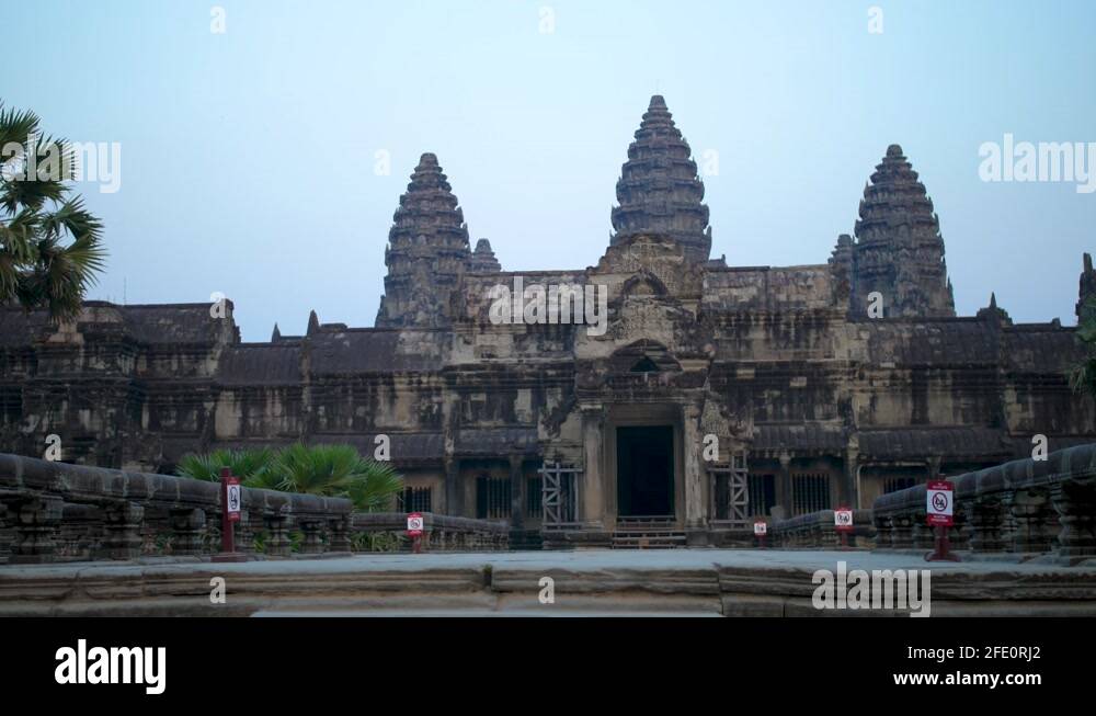 Angkor Wat temple complex in Cambodia Stock Video Footage - Alamy