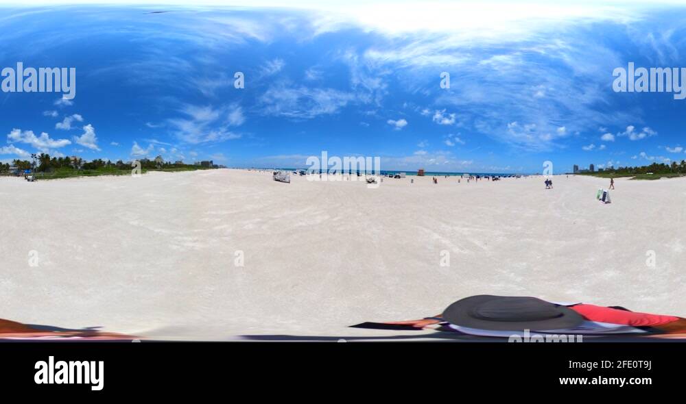 360 vr footage Miami beach reopening during Coronavirus Covid pandemic ...