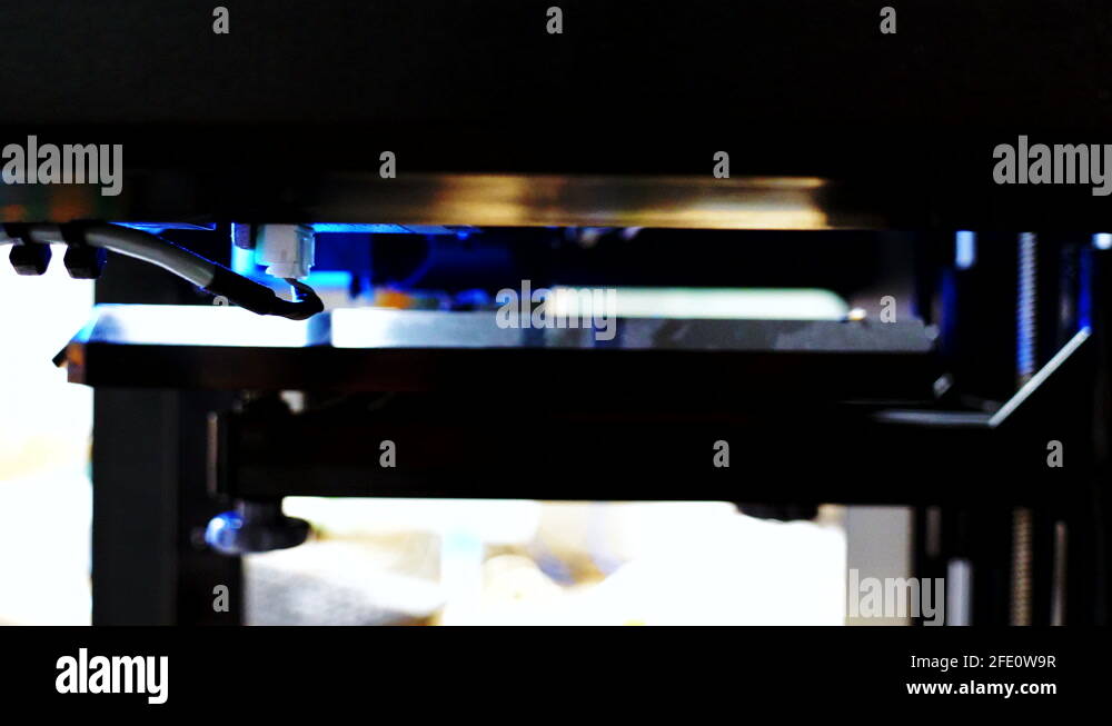 3D Printer Printing A Design, side view Stock Video Footage - Alamy