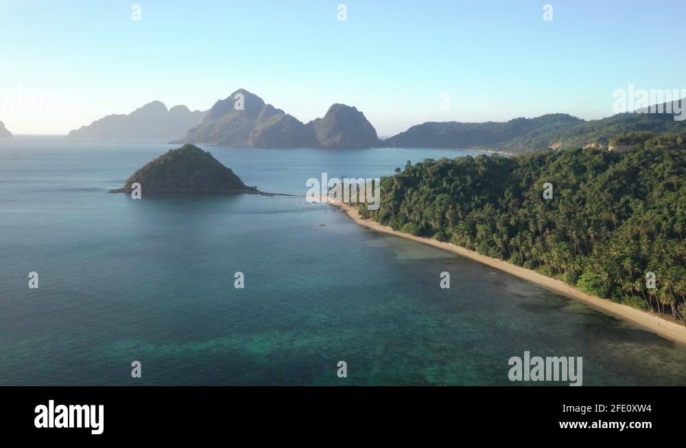 Amazing Natural Beauty of Philippines. Drone Aerial View of Palawan ...