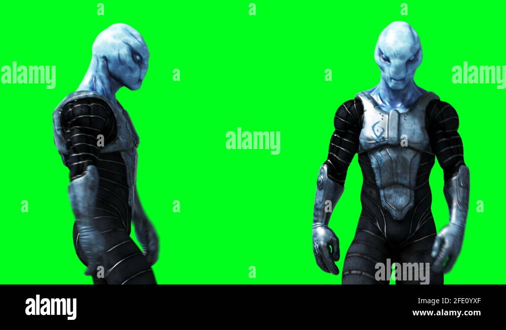 Military alien animation. Phisical, motion blur. Realistic 4k green ...