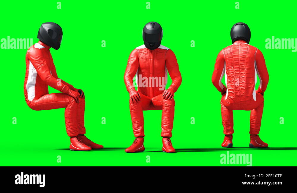 Racer car animation. Phisical motion blur. Realistic green screen 4k ...