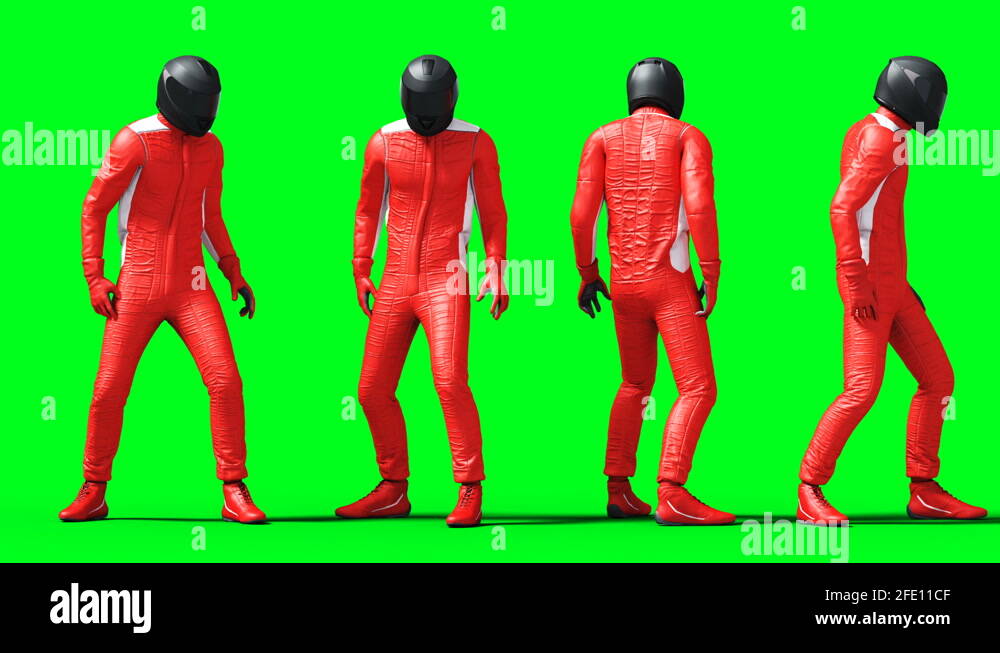 Racer car animation. Phisical motion blur. Realistic green screen 4k ...