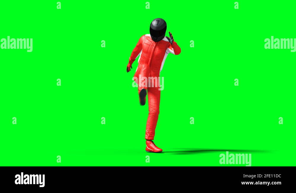 Racer car animation. Phisical motion blur. Realistic green screen 4k ...