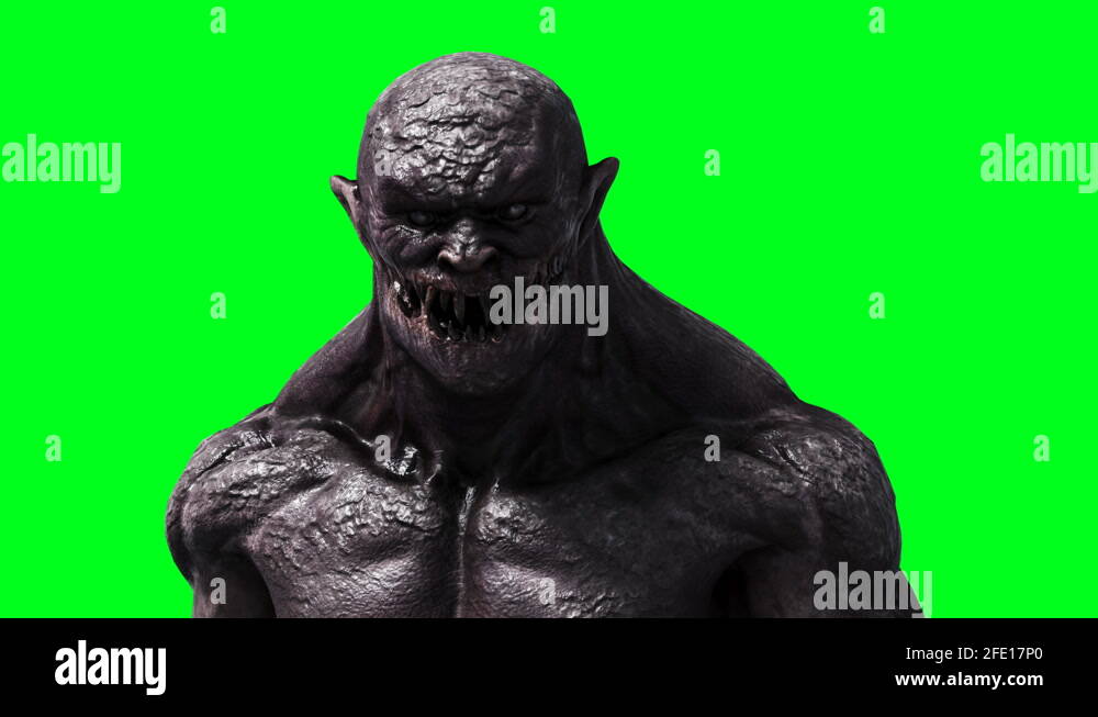 Scary monster animation. Phisical, motion, blur. Realistic 4k animation ...