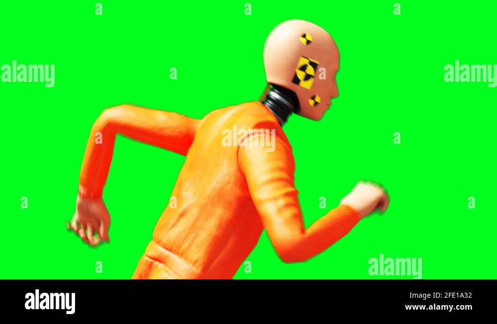 dummy animation. Test drive. Phisical motion blur. Realistic 4k ...