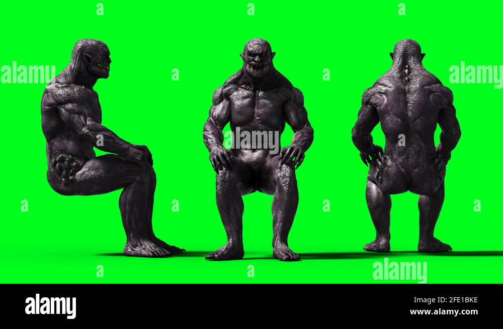 Scary monster animation. Phisical, motion, blur. Realistic 4k animation ...