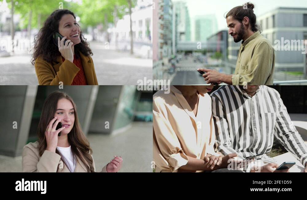 Diverse student couple phones Stock Videos & Footage - HD and 4K Video ...