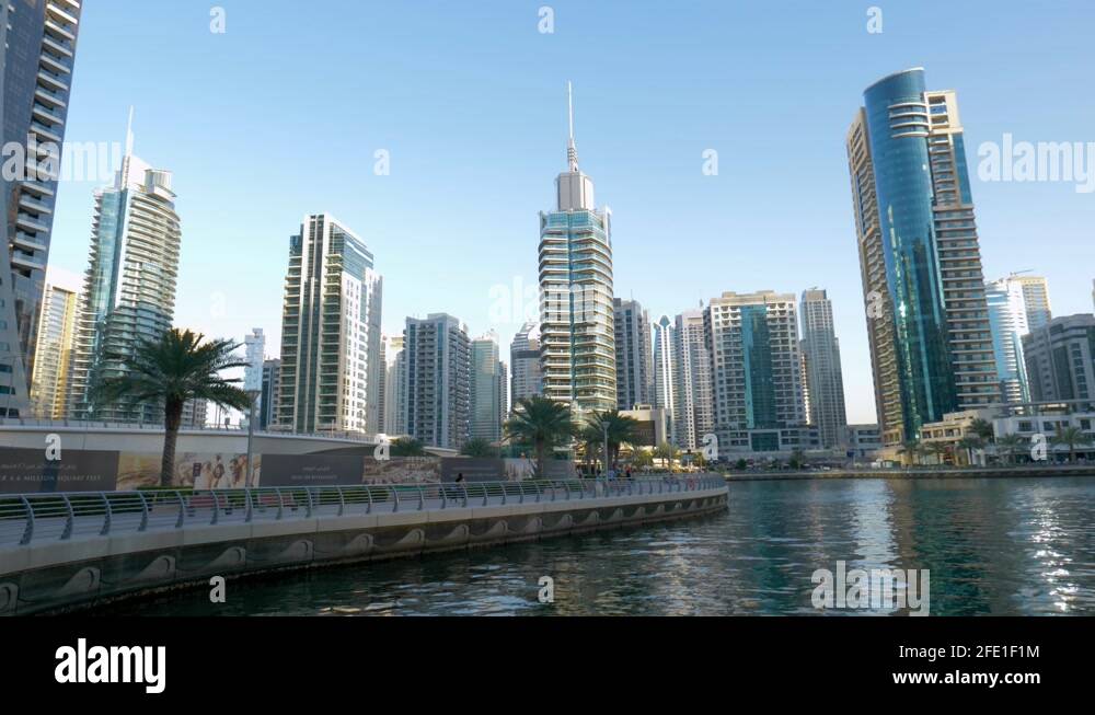 Dubai marina waterfront skyline Stock Videos & Footage - HD and 4K ...